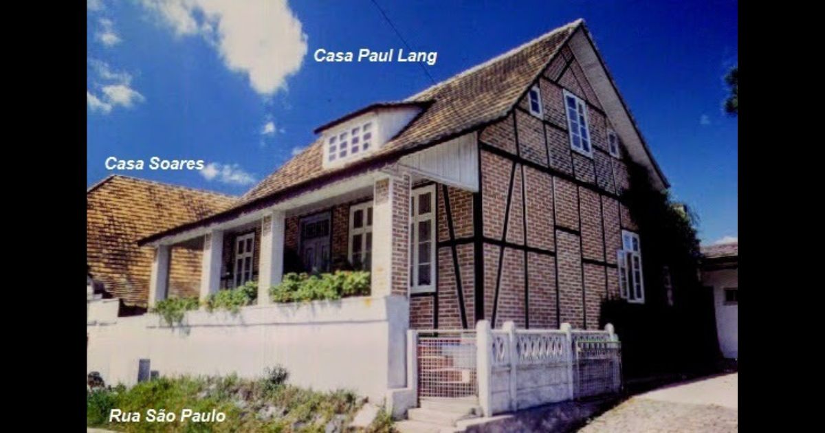 A história da Casa Paul Lang, na rua São Paulo, em Blumenau