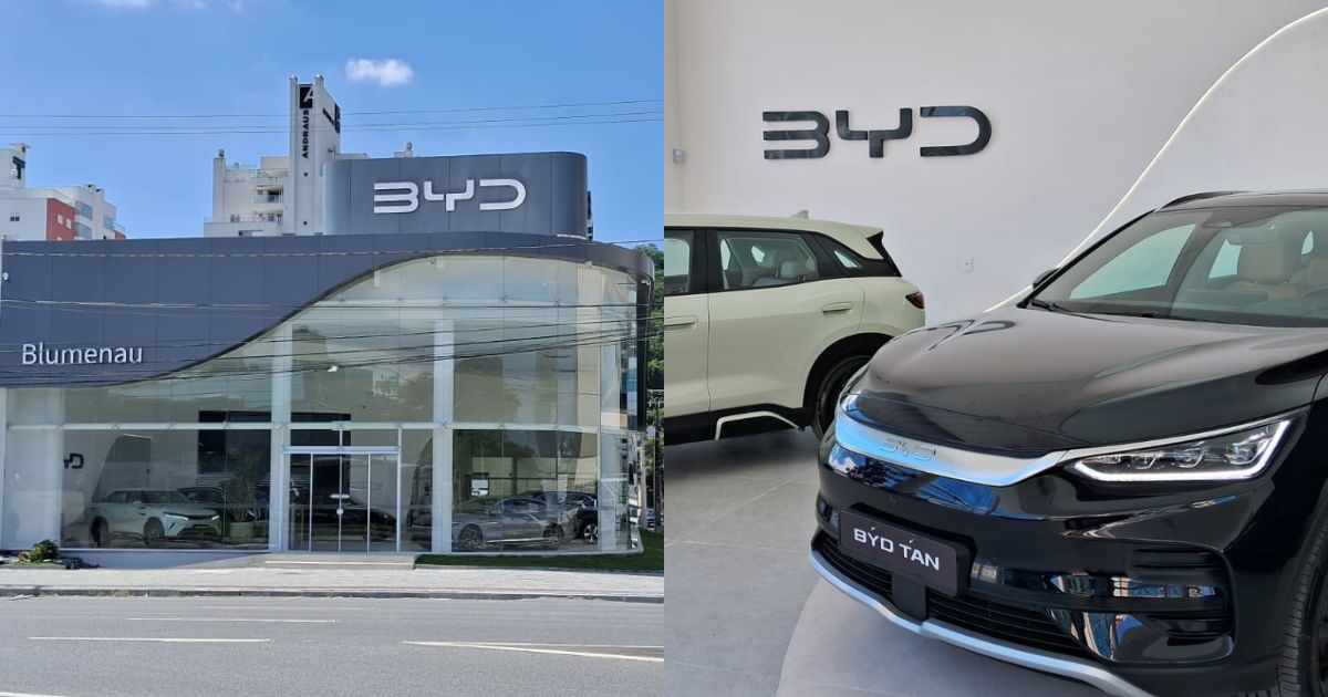 Como está ficando nova unidade da BYD em Blumenau